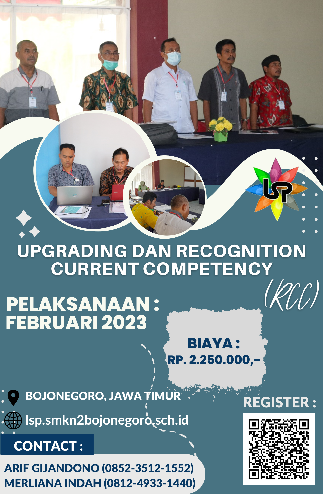 PENDAFTARAN RECOGNITION CURRENT COMPETENCY (RCC) FEBRUARI 2023 – LSP SMKN 2 BOJONEGORO